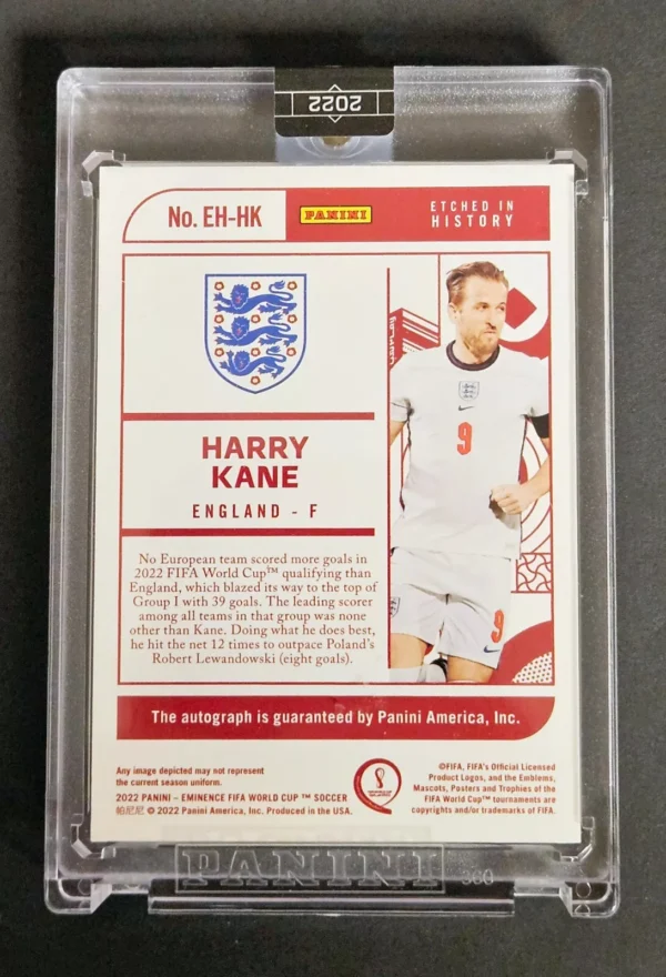 2022 Panini Eminence Harry Kane Auto #/5 14K Gold Bar 1 Ounce World Cup ...