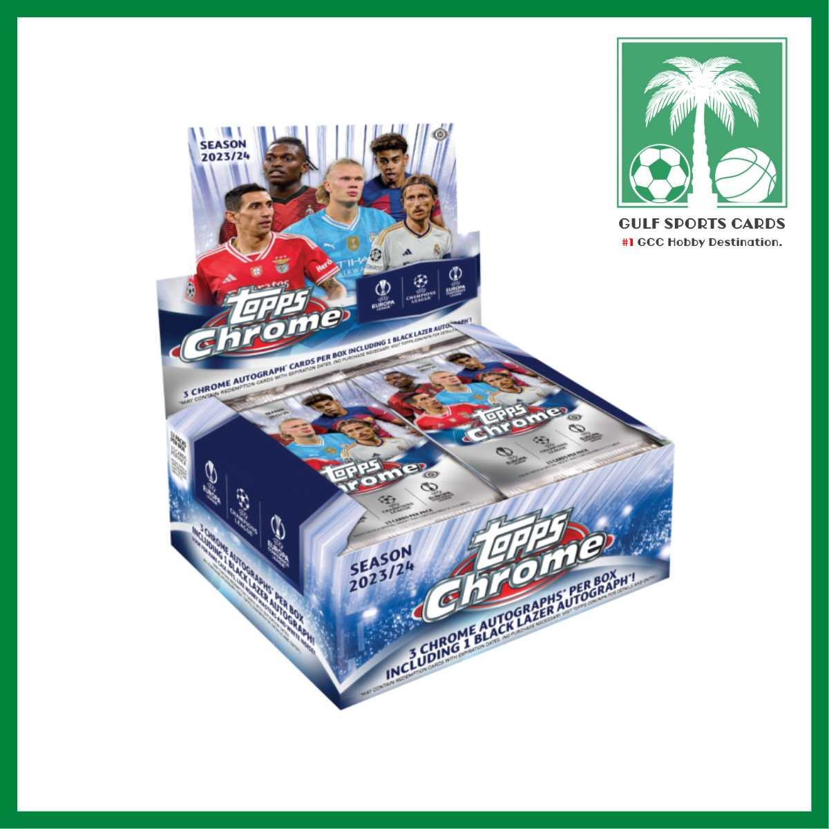 2023-24 Topps Chrome UEFA Club Competitions - Jumbo Box